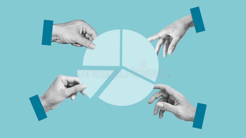 Profit Sharing. Market Share, Financial Concept Stock Photo - Image of ...