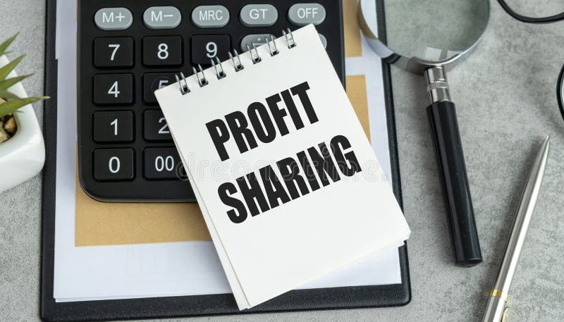 Profit Sharing Text Concept. Symbol Profit Sharing Business Financial ...