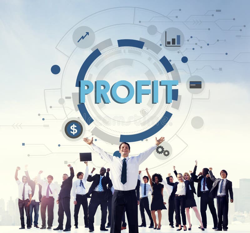 Profit Strategy Growth Business Finance Concept Stock Image - Image of ...