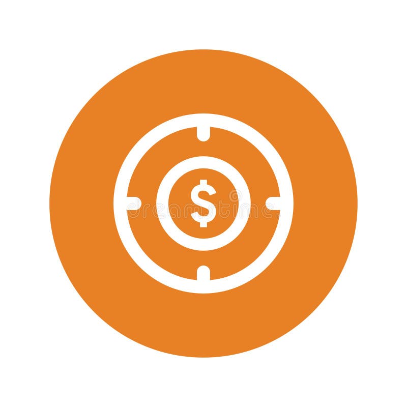 Profit Target Icon stock illustration. Illustration of projects - 269756872