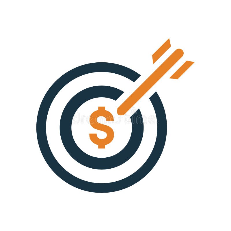 Profit, Target Money Icon. Simple Editable Vector Graphics Stock ...