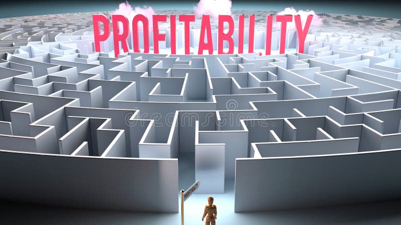 Profitability and a Complicated Path To it Stock Illustration ...