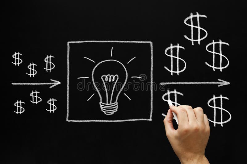 Profitable Investment Ideas Concept Stock Image - Image of achievement ...