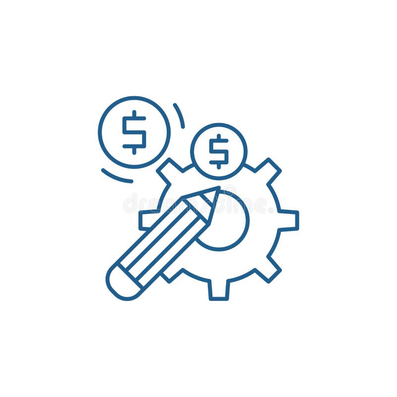 Profitable Solution Line Icon Concept. Profitable Solution Flat Vector ...