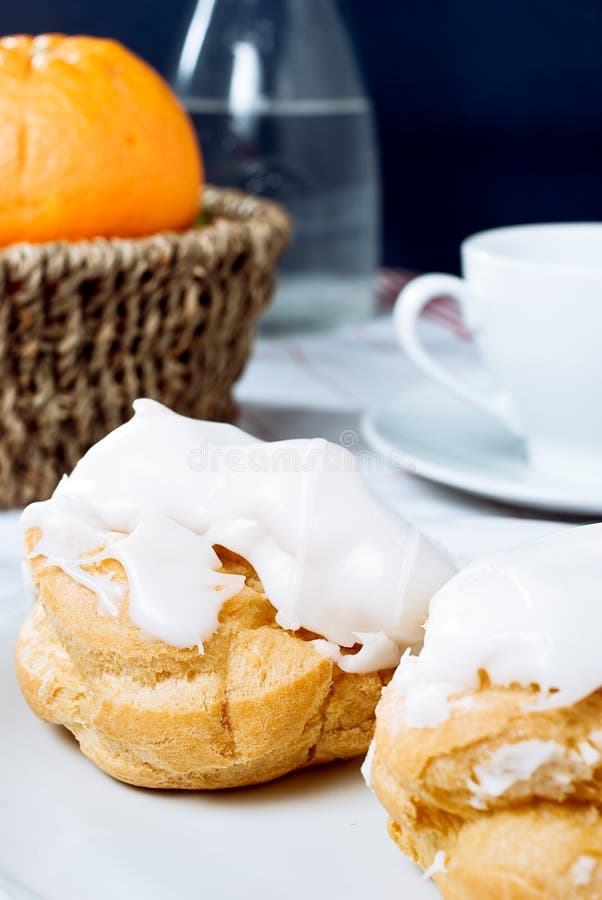 Profiteroles stock image. Image of italian, beignets, doughs - 3891669