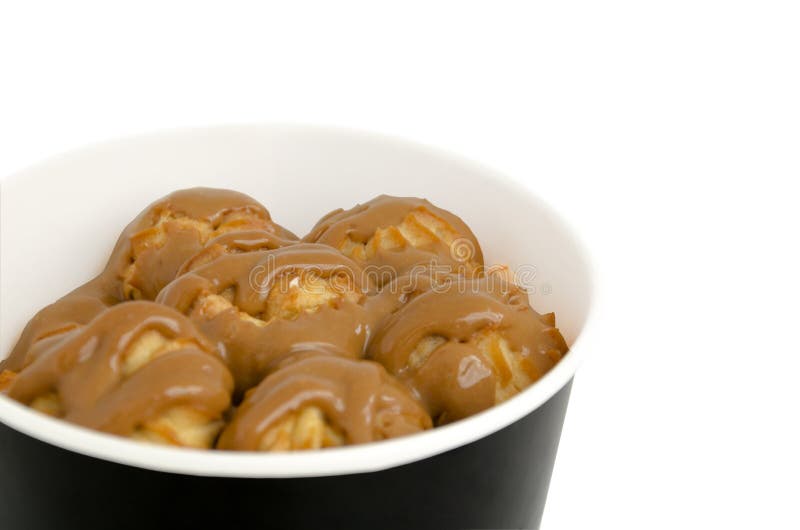 Profitrolls in a box stock photo. Image of cooking, breakfast - 208825348