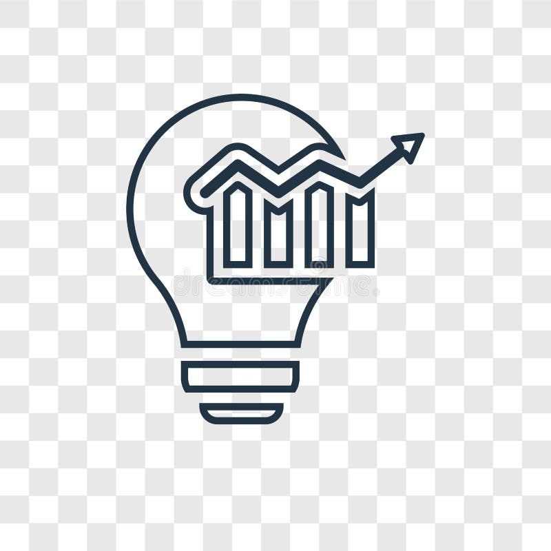 Profits Concept Vector Linear Icon Isolated on Transparent Background ...