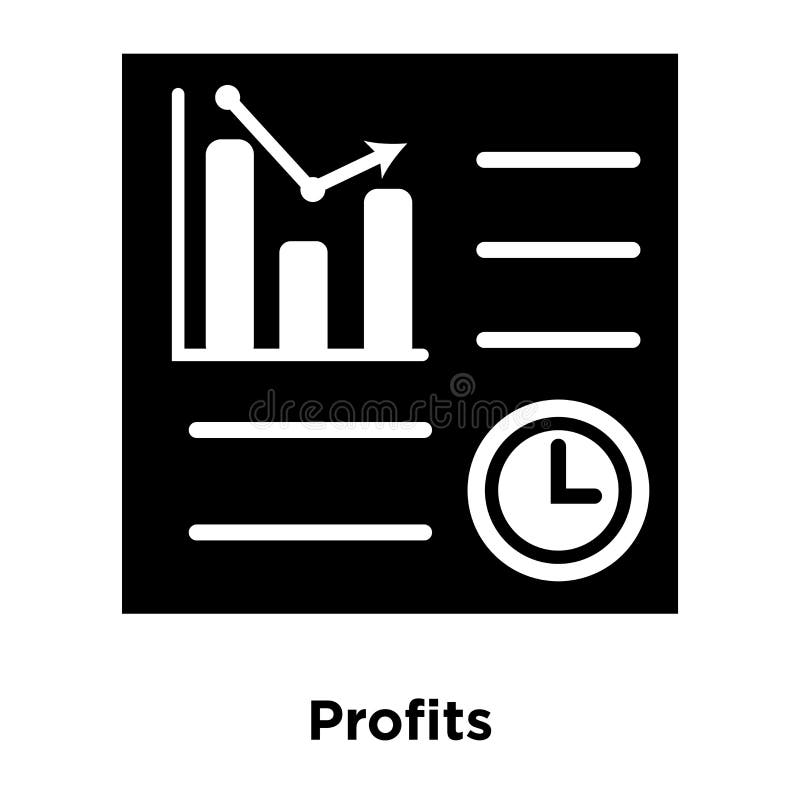 Profits Icon Vector Isolated on White Background, Profits Sign , Line ...
