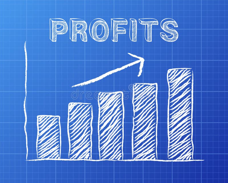Profits Up Graph Paper stock vector. Illustration of display - 93931627