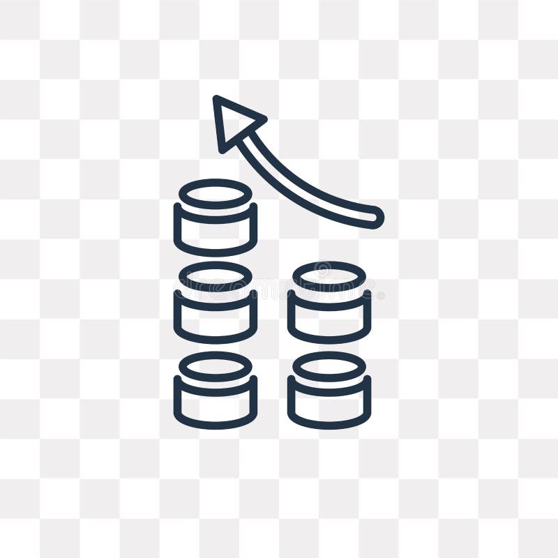 Profits Vector Icon Isolated on Transparent Background, Profits Stock ...