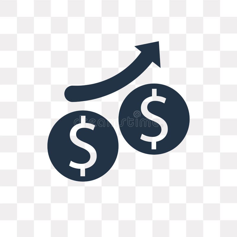 Profits Vector Icon Isolated on Transparent Background, Profits Stock ...