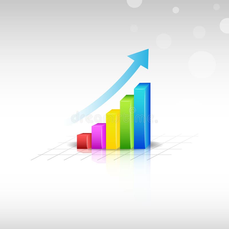 Icona Del Grafico Di Crescita Aumenti L'icona Del Grafico Di Profitto ...