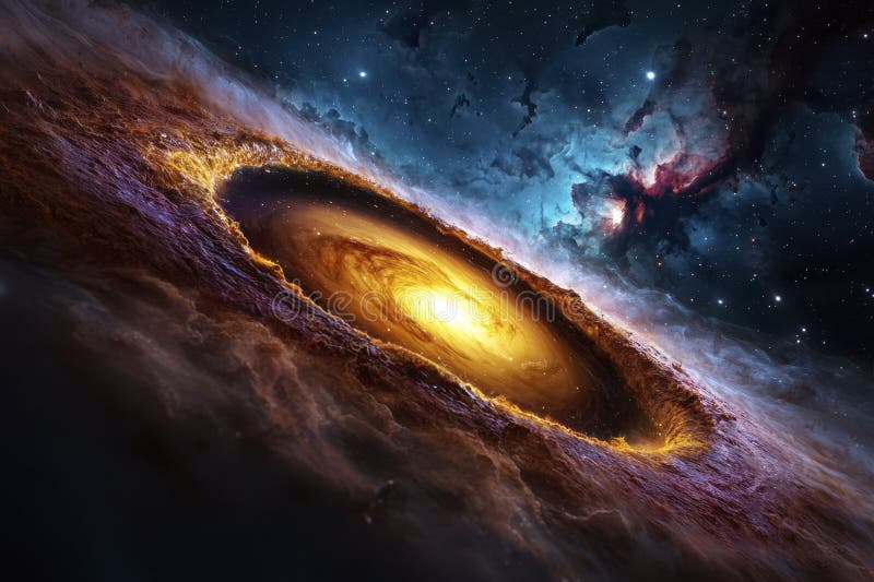 In the Profound Abyss of Cosmic Expanse, a Colossal Ocular Marvel ...