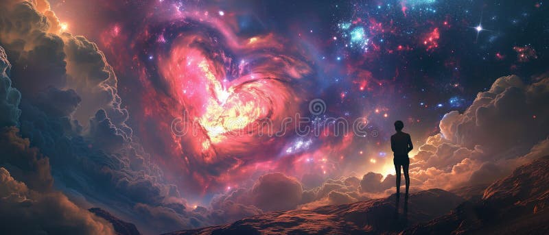 The Profound Connection between Humanity, Love, and the Universe Stock ...