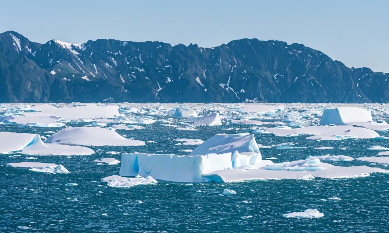 Dramatic Ice Glacier Landscape Showing Melting Ice is an Impact of ...