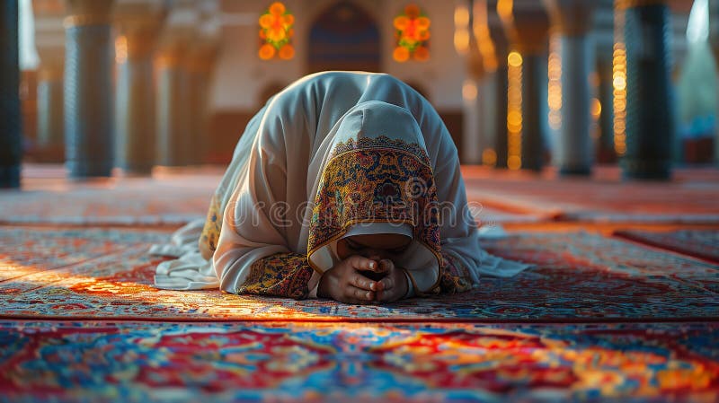 Profound Moments of Connection during Taraweeh Prayers Stock Image ...