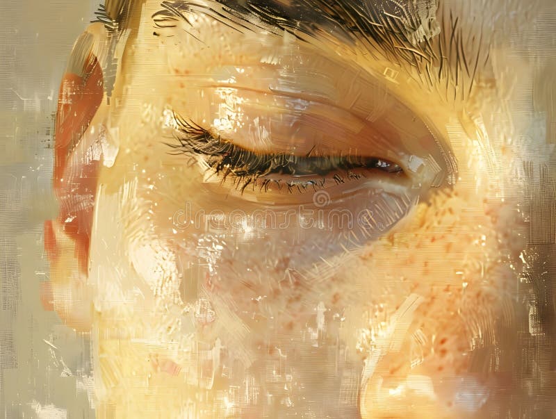 Profound Self Reflection a 3D Rendered of Nuanced Emotional ...