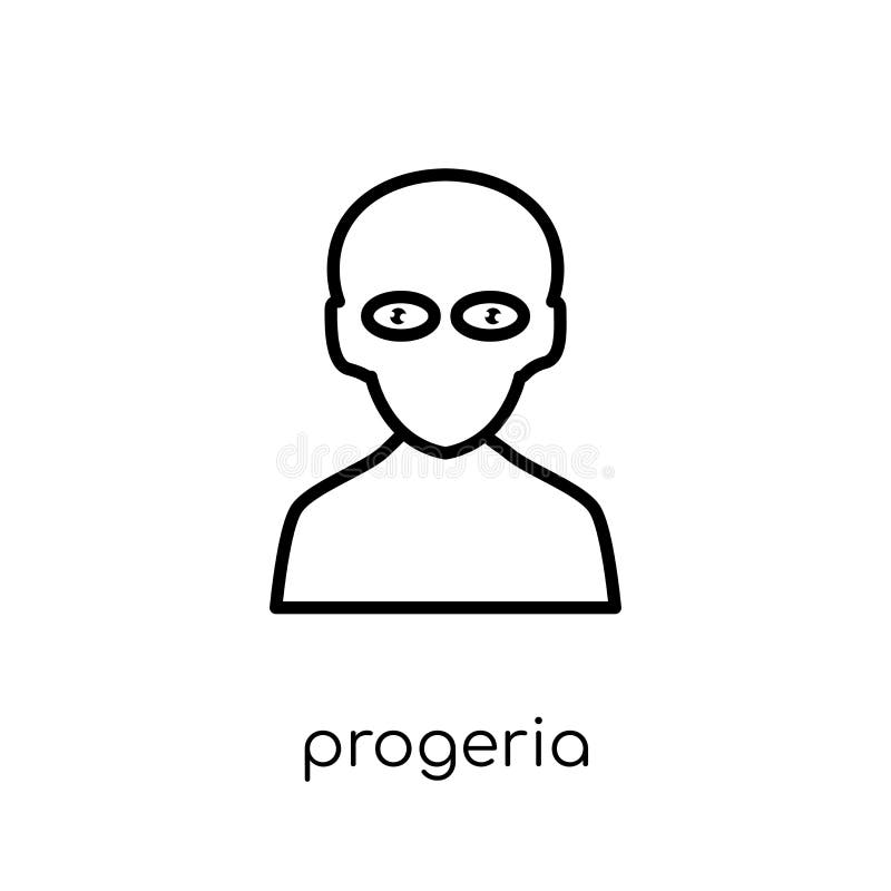 Progeria Icon. Trendy Modern Flat Linear Vector Progeria Icon on Stock ...
