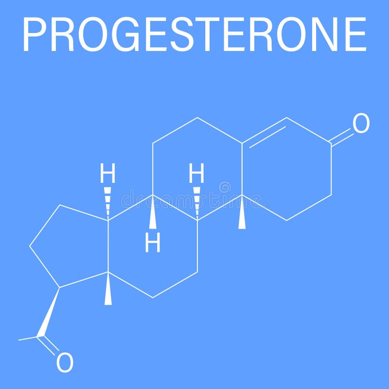 Progesterone Female Sex Hormone Molecule Plays Role In Menstrual Cycle