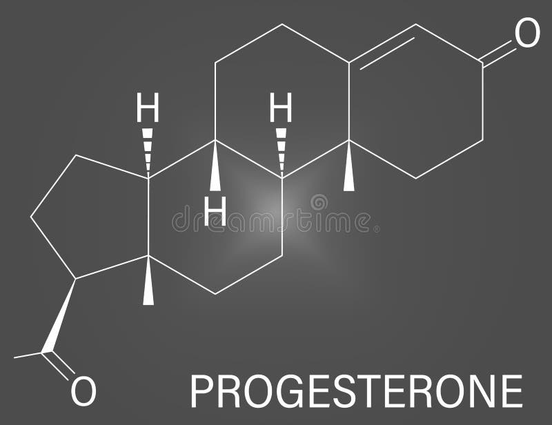 Progesterone Female Sex Hormone Molecule Plays Role In Menstrual Cycle