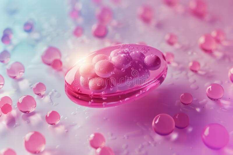 Progesterone Hormone Medication for Reproductive System Support. Stock ...