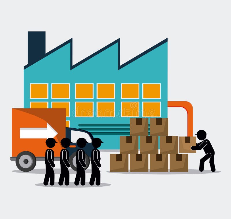 Icona Del Distributore Commerciale E Del Produttore Illustrazione ...