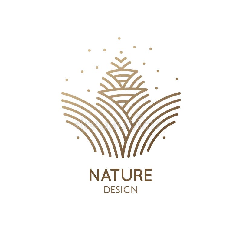 Progettazione Di Logo Della Pigna Illustrazione Vettoriale ...