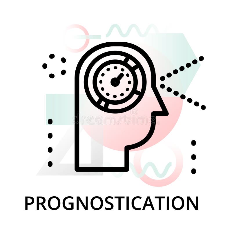 Prognostication Concept Icon on Abstract Background Stock Vector ...