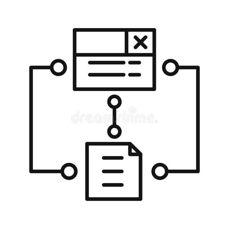 Program Algorithm Icon Black and White Illustration Stock Vector ... Program Algorithm Icon Black and White Illustration Stock Vector ...