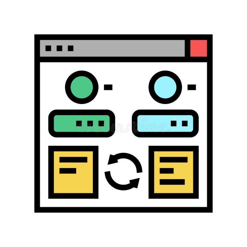 Program App Converter Color Icon Vector Illustration Stock Vector ...