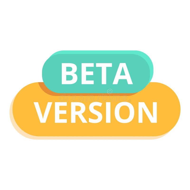 Program Beta Version Icon Cartoon Vector. Digital Upgrade Stock Vector ...