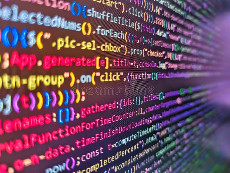 Program Code PHP HTML CSS of Site. Mobile App Developer Stock Image - Image of business, browser ...