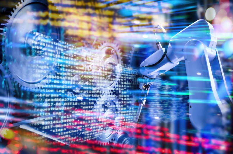 Program Code and Industry 4.0 Stock Photo - Image of digital, program ...