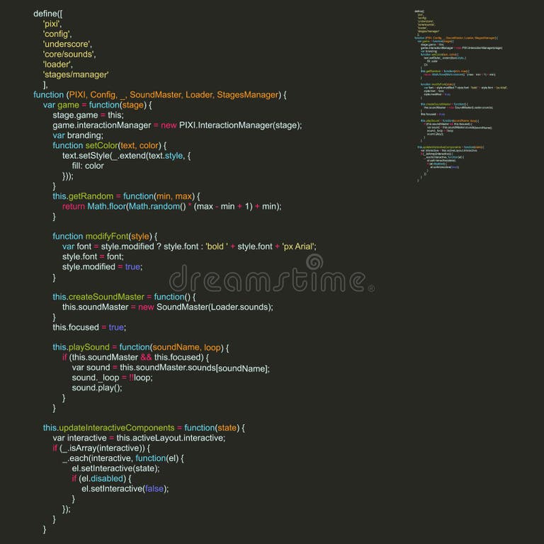 Program Code Listing, Abstract Programming Background. Vector Stock ...