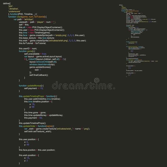 Program Code Listing, Abstract Programming Background. Vector Stock ...