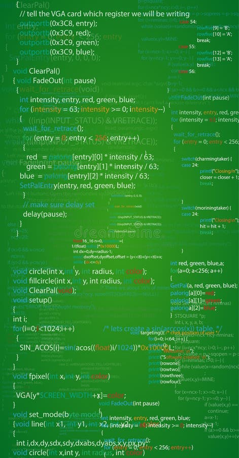 Program Script Code stock vector. Illustration of stream - 258409760