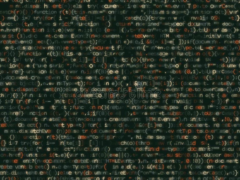 Program Code Shimmering Colorful Bakcground. Stock Vector ...