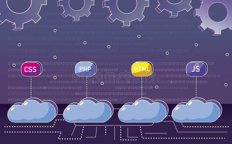 Program coding concept stock vector. Illustration of sign - 126055795