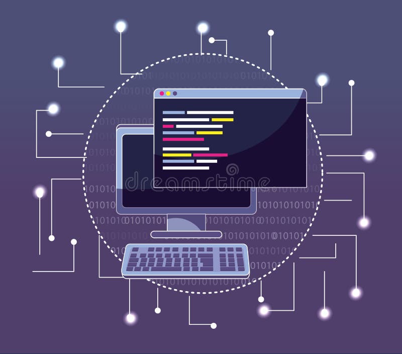 Program Coding Concept Stock Vector Illustration Of Language 126055948