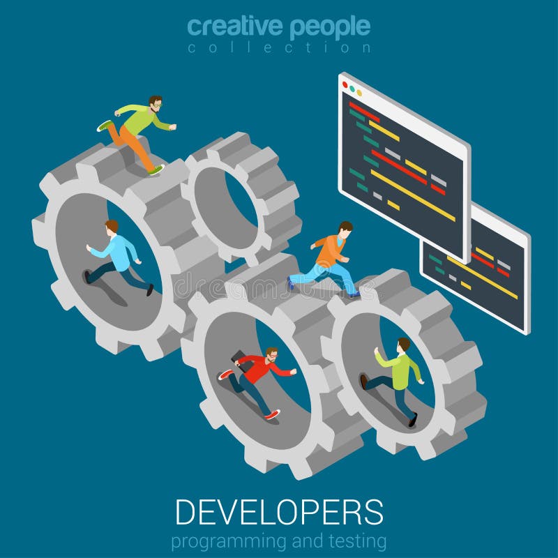 3d People Coding Stock Illustrations – 2,553 3d People Coding Stock ...