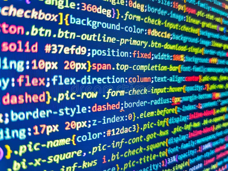 Program Development Concept Abstract Computer Script About Big Data And Blockchain Database 4922