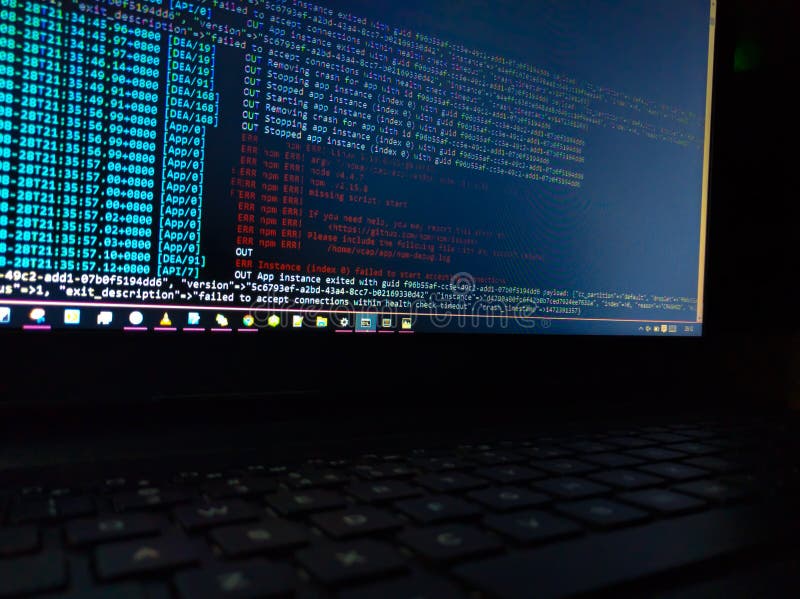 Program Error Computer Virus Stock Photo - Image of technology, monitor ...