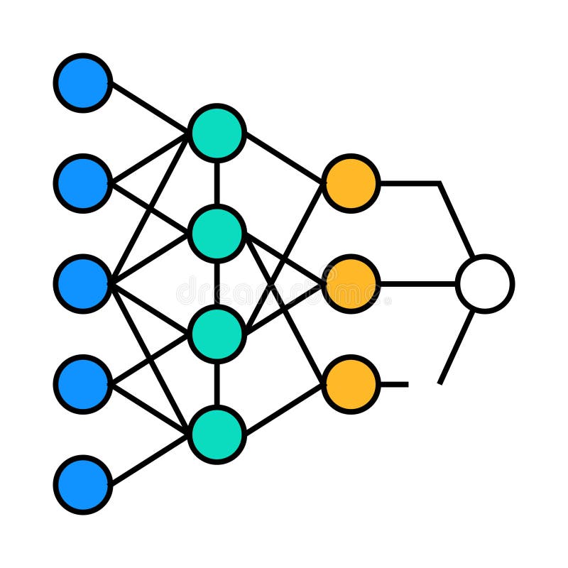 Program Hierarchy Artificial Intelligence Icon Color Illustration Stock ...