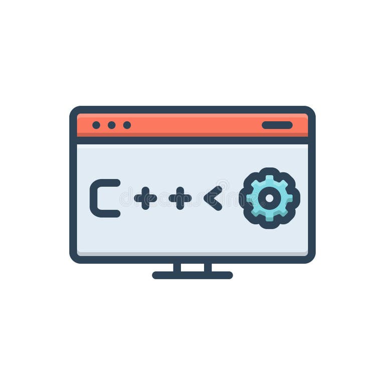 Color Illustration Icon for Program, Plan and Website Stock ...