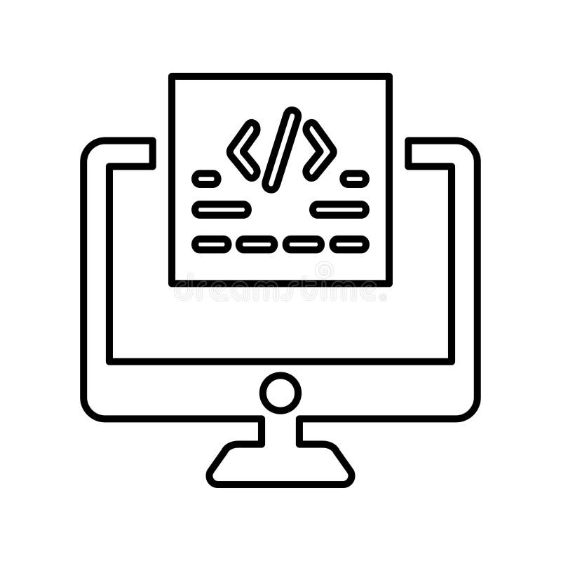 Program Icon. Editable Vector Graphics Stock Illustration ...