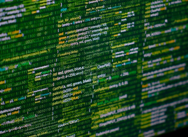 Key is on the List with a Binary Code Stock Photo - Image of byte ...