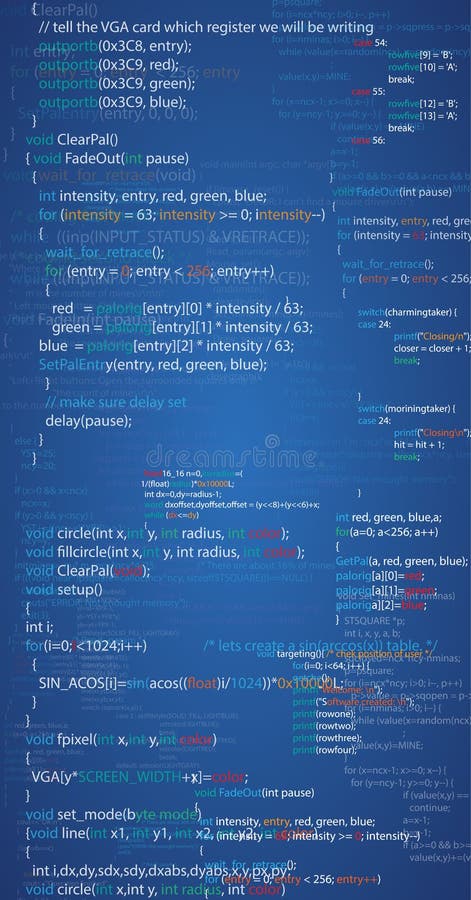 Program Script Code stock vector. Illustration of cyberspace - 212722400