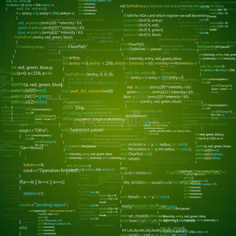 Program stock vector. Illustration of code, data, binary - 53421674
