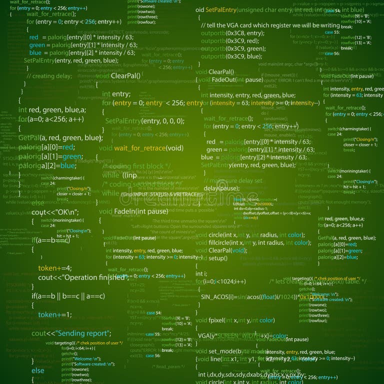Program stock vector. Illustration of code, data, binary - 53421674