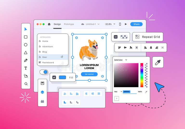 Toolbar Applications Stock Illustrations – 142 Toolbar Applications ...